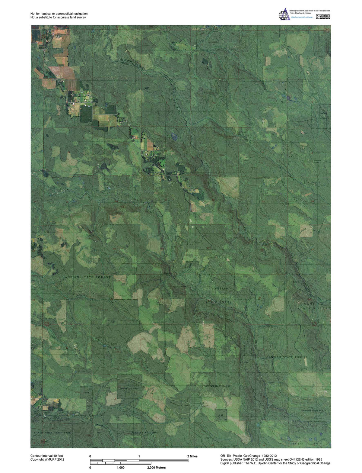 Silver Falls State Park (Bundle) Map by Western Michigan University ...