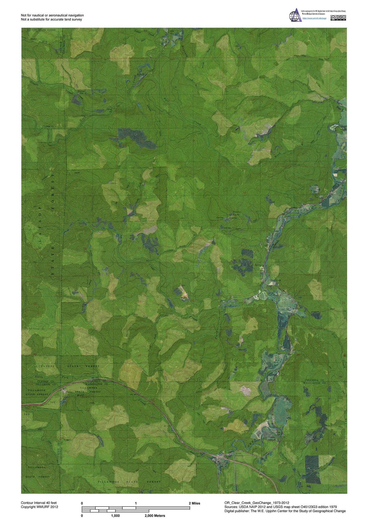 Sunset Highway Forest State Scenic Corridor (Bundle) Map by Western ...