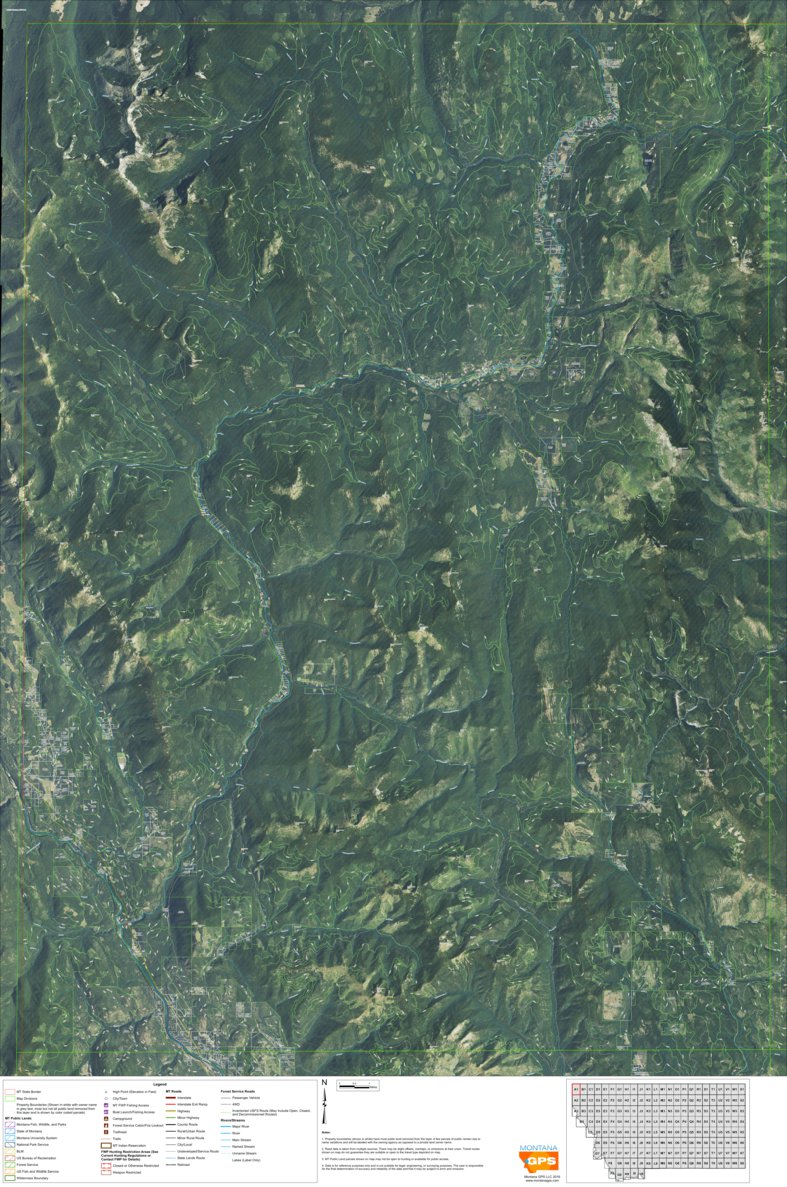 MT Aerial View A1 Map by MontanaGPS | Avenza Maps
