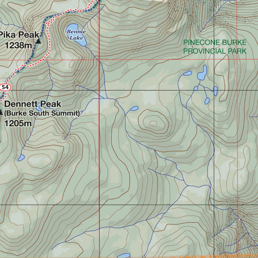 Tri-Cities Hiking and Biking Map (East Sheet) by Canadian Map Makers ...