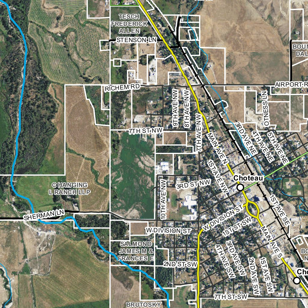MT Aerial View H3 Map by MontanaGPS | Avenza Maps