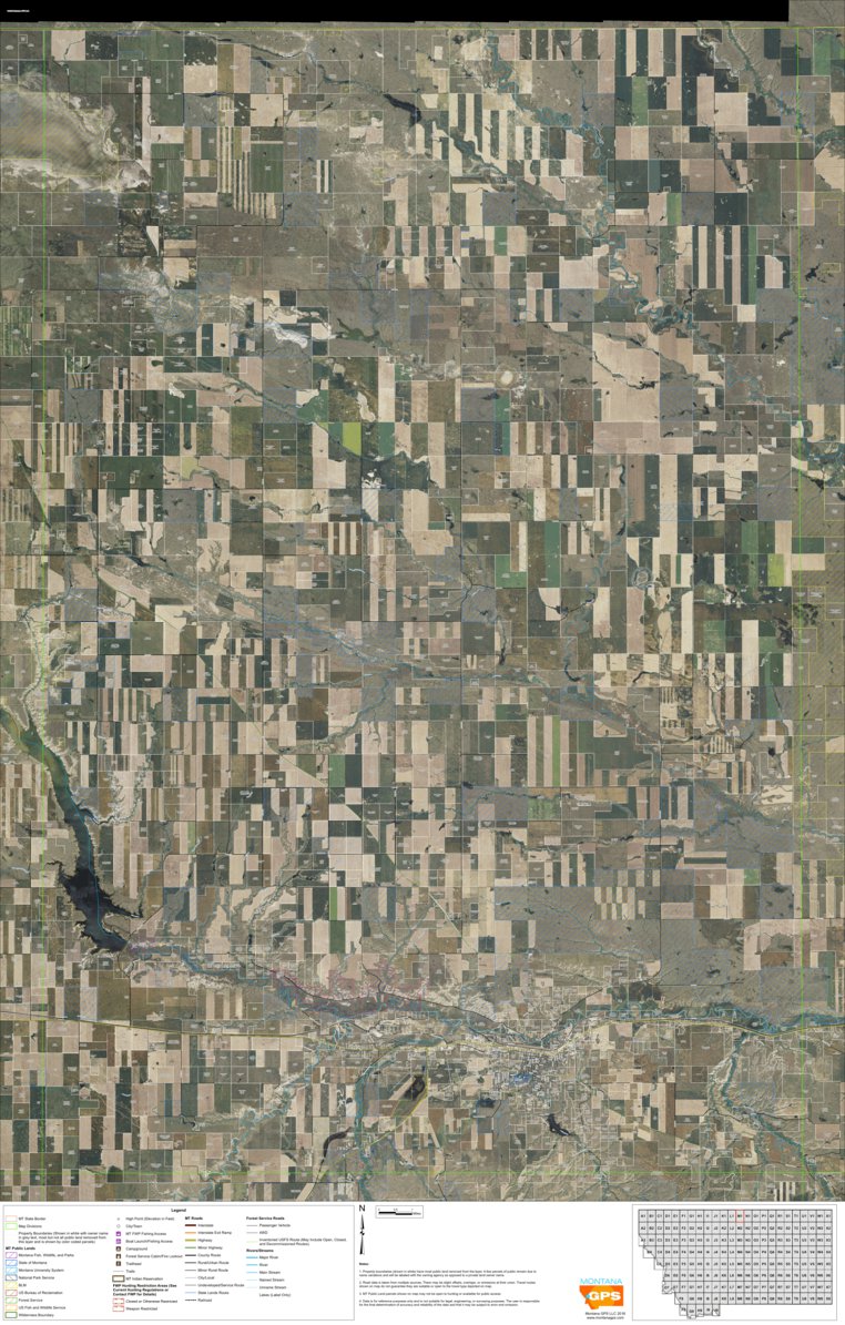 MT Aerial View M1 Map by MontanaGPS | Avenza Maps