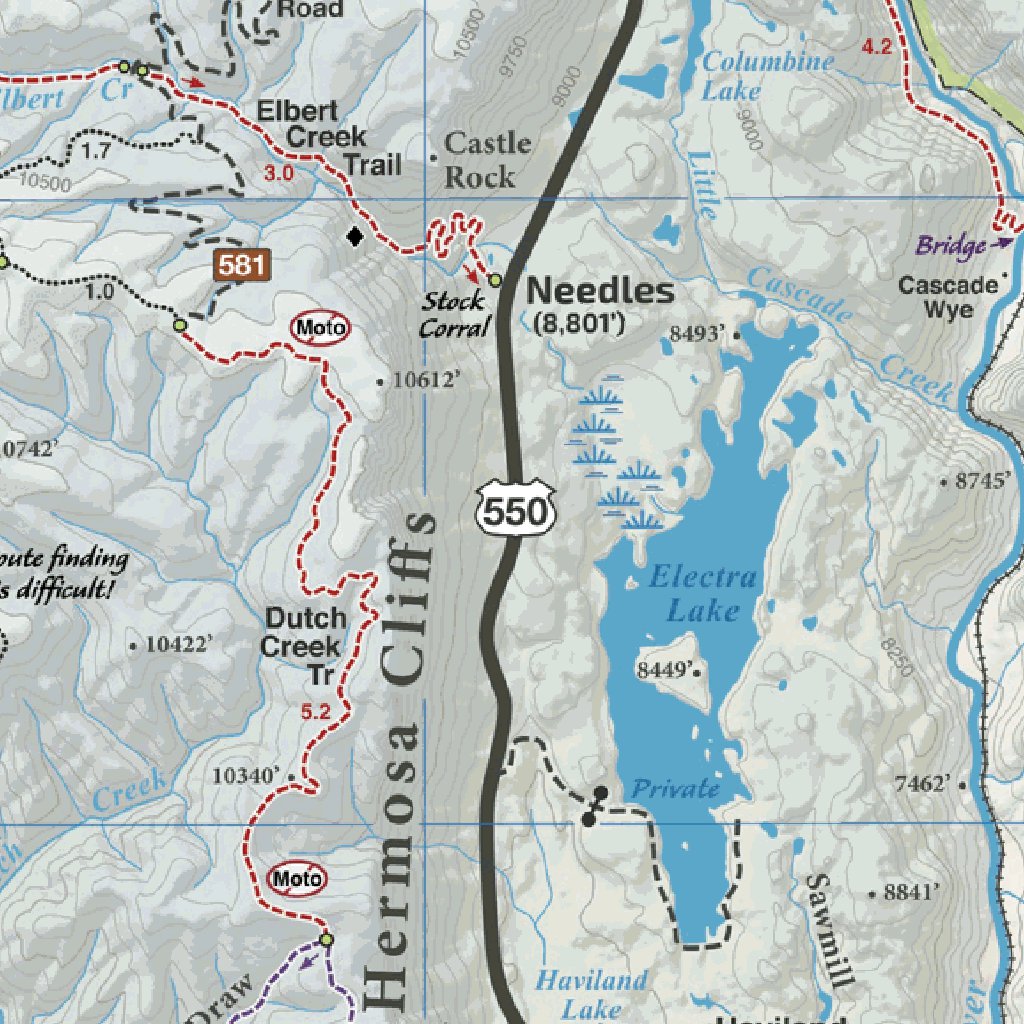Durango Trails Map Page 3 Singletrack Maps by Singletrack Maps | Avenza ...