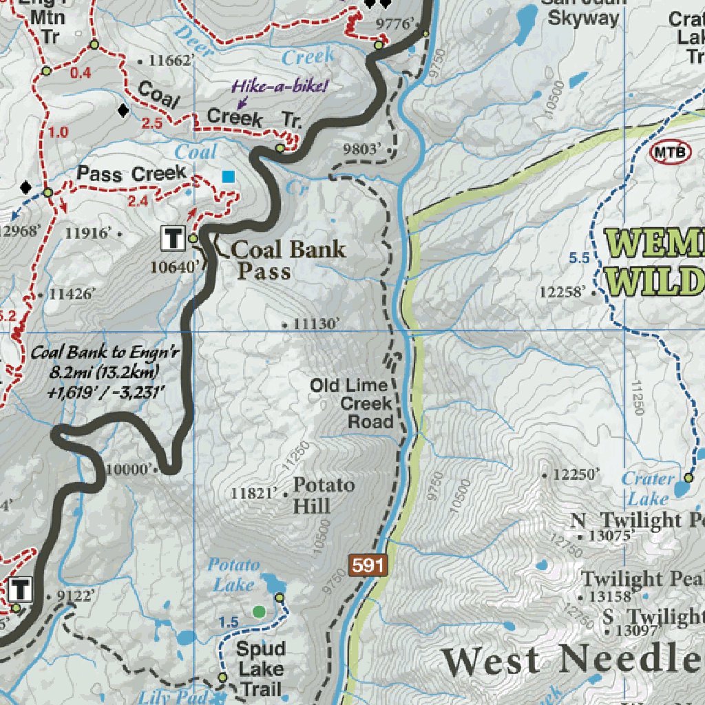 Durango Trails Map Page 3 Singletrack Maps by Singletrack Maps | Avenza ...