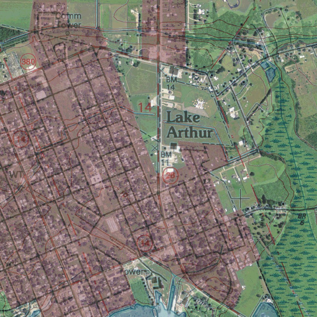 LA-Lake Arthur: GeoChange 1994-2010 Map by Western Michigan University ...
