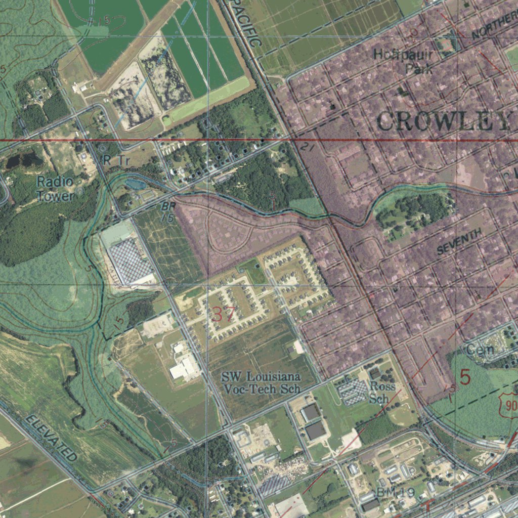 LA-Crowley West: GeoChange 1980-2010 Map by Western Michigan University ...