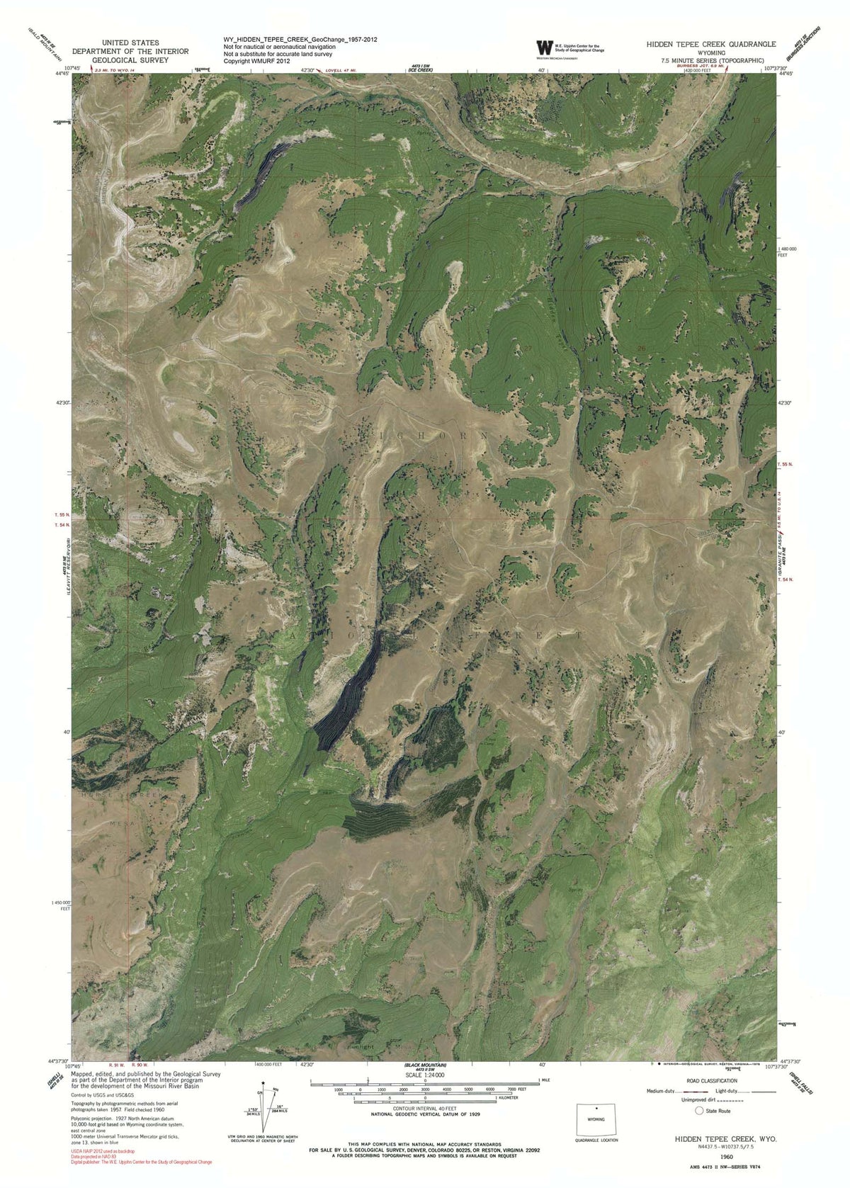Wyoming Elk Hunting Area 40 (Bundle) Map by Western Michigan University ...