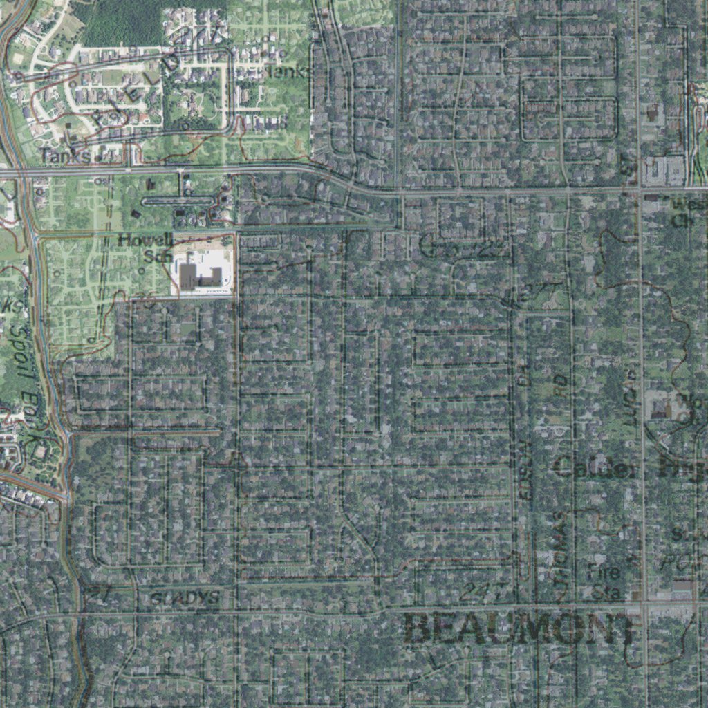 TX-Beaumont West: GeoChange 1987-2012 Map by Western Michigan ...