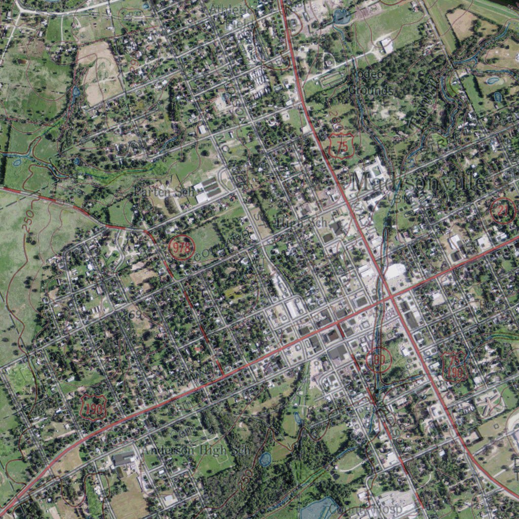 TX-Madisonville: GeoChange 1961-2012 Map by Western Michigan University ...