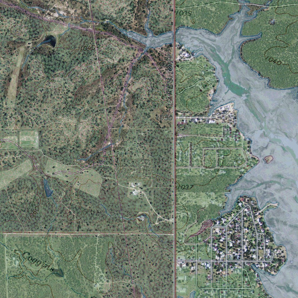 TX-Lake Buchanan: GeoChange 1966-2012 Map by Western Michigan ...
