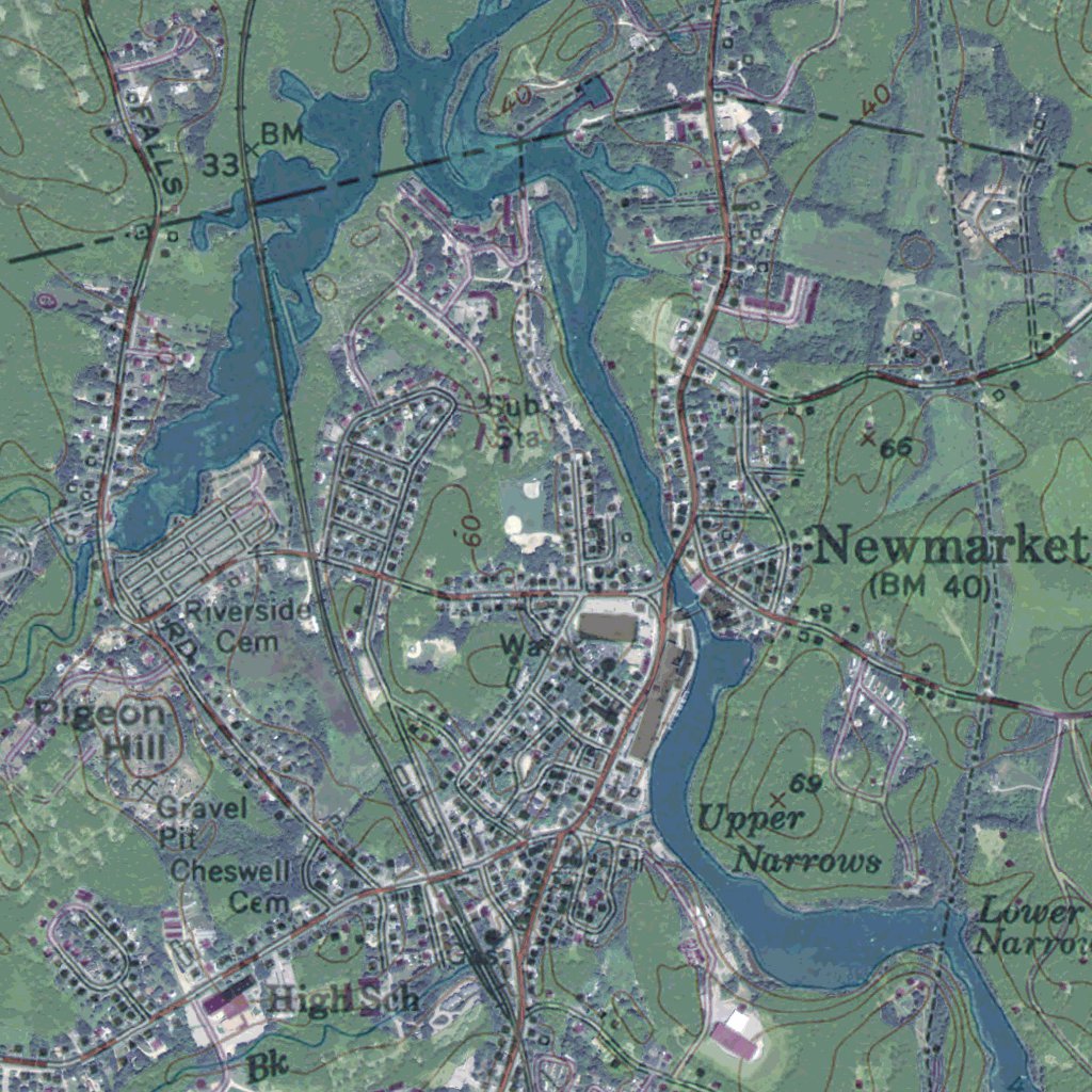 NH-Newmarket: GeoChange 1943-2012 Map by Western Michigan University ...