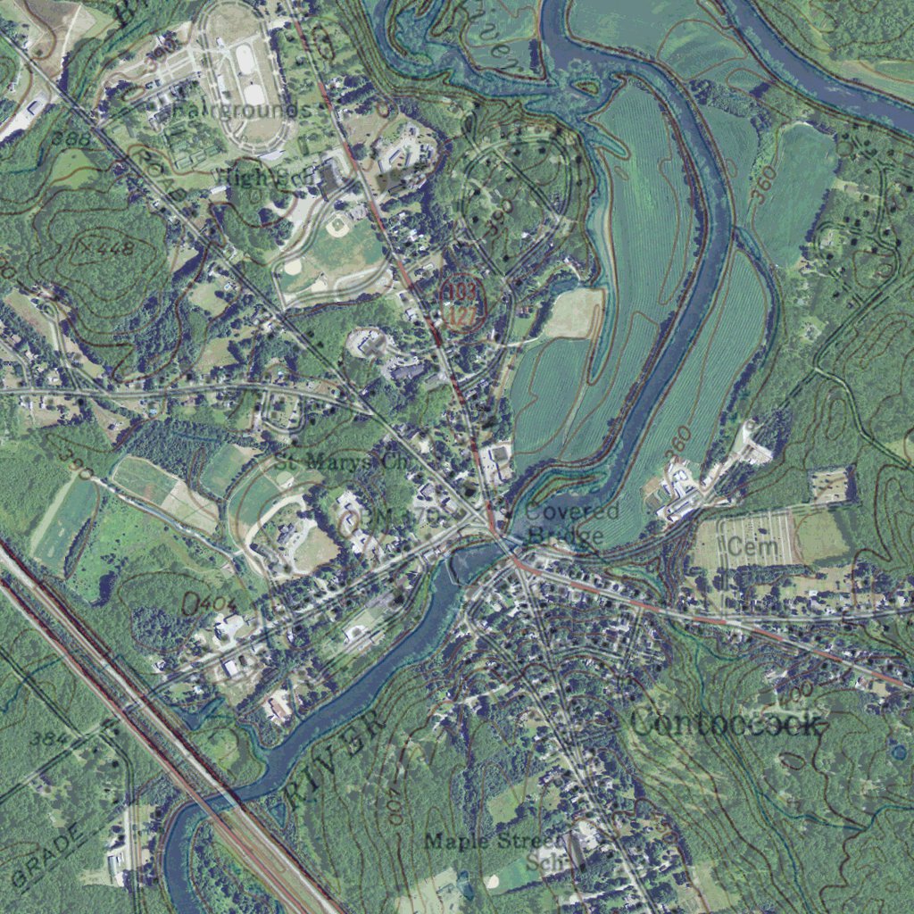 NH-Hopkinton: GeoChange 1967-2012 Map by Western Michigan University ...