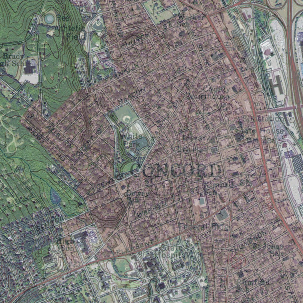 NH-Concord: GeoChange 1967-2012 Map by Western Michigan University ...
