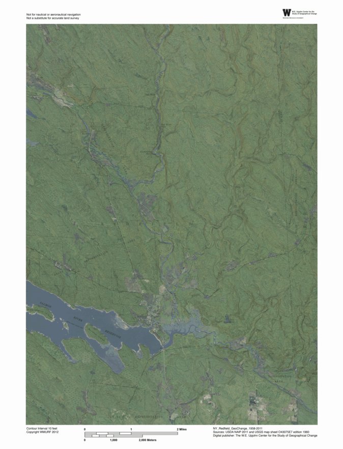 NY-Redfield: GeoChange 1958-2011 Map by Western Michigan University ...