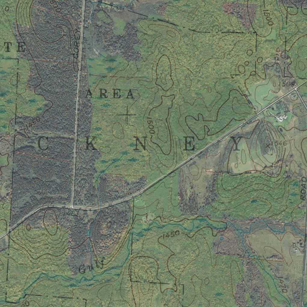 NY-Barnes Corners: GeoChange 1958-2011 Map by Western Michigan ...