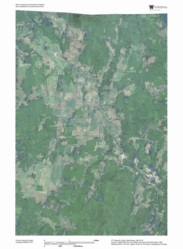 VT-Newport Center: GeoChange 1981-2012 Map by Western Michigan ...