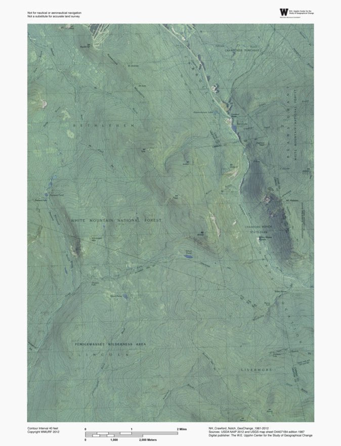 NH-Crawford Notch: GeoChange 1981-2012 Map by Western Michigan ...