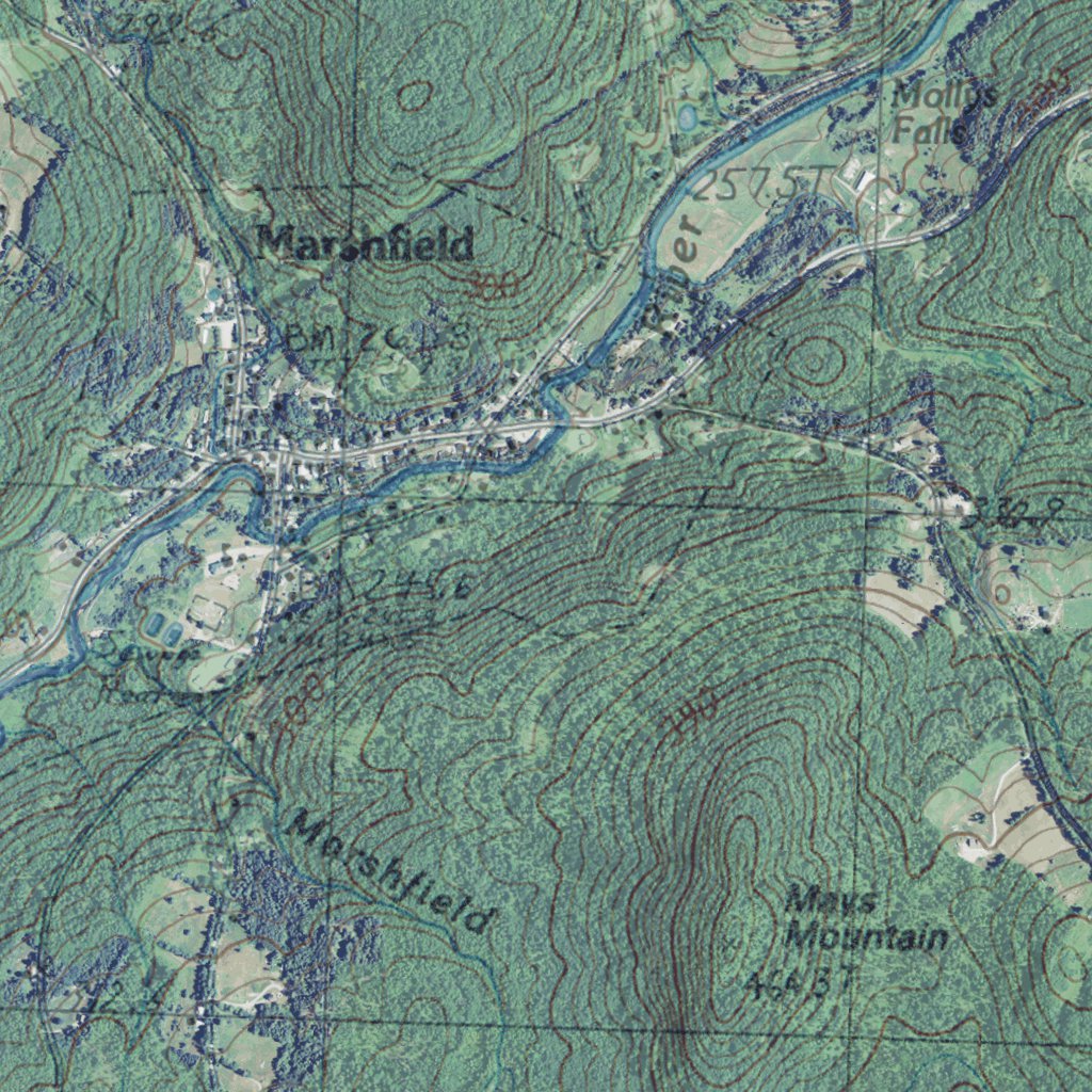 VT-Marshfield: GeoChange 1980-2012 Map by Western Michigan University ...