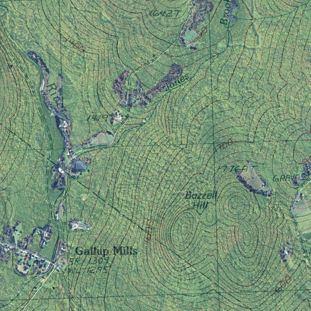 VT-Gallup Mills: GeoChange 1983-2011 Map by Western Michigan University ...