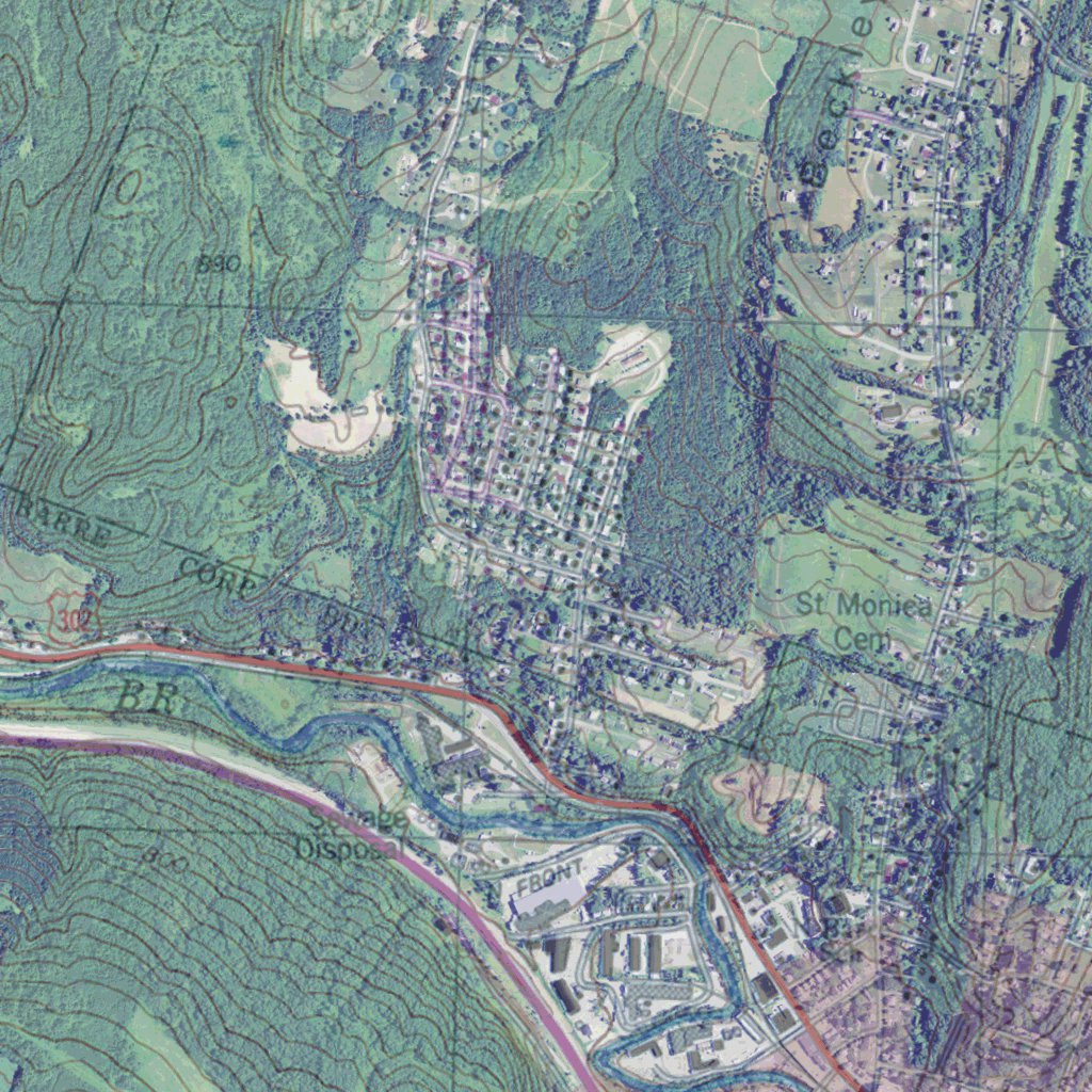 VT-Barre West: GeoChange 1973-2012 Map by Western Michigan University ...
