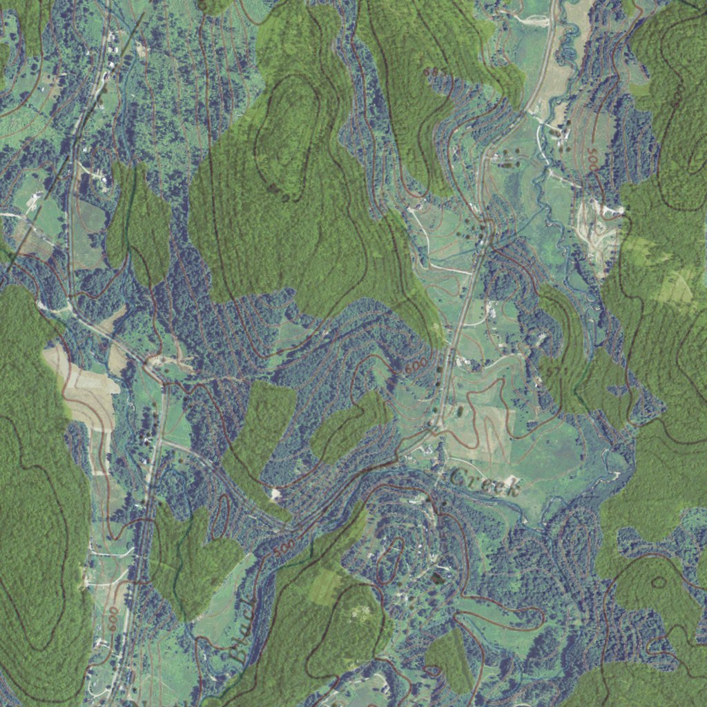 VT-Jeffersonville: GeoChange 1947-2012 Map by Western Michigan ...