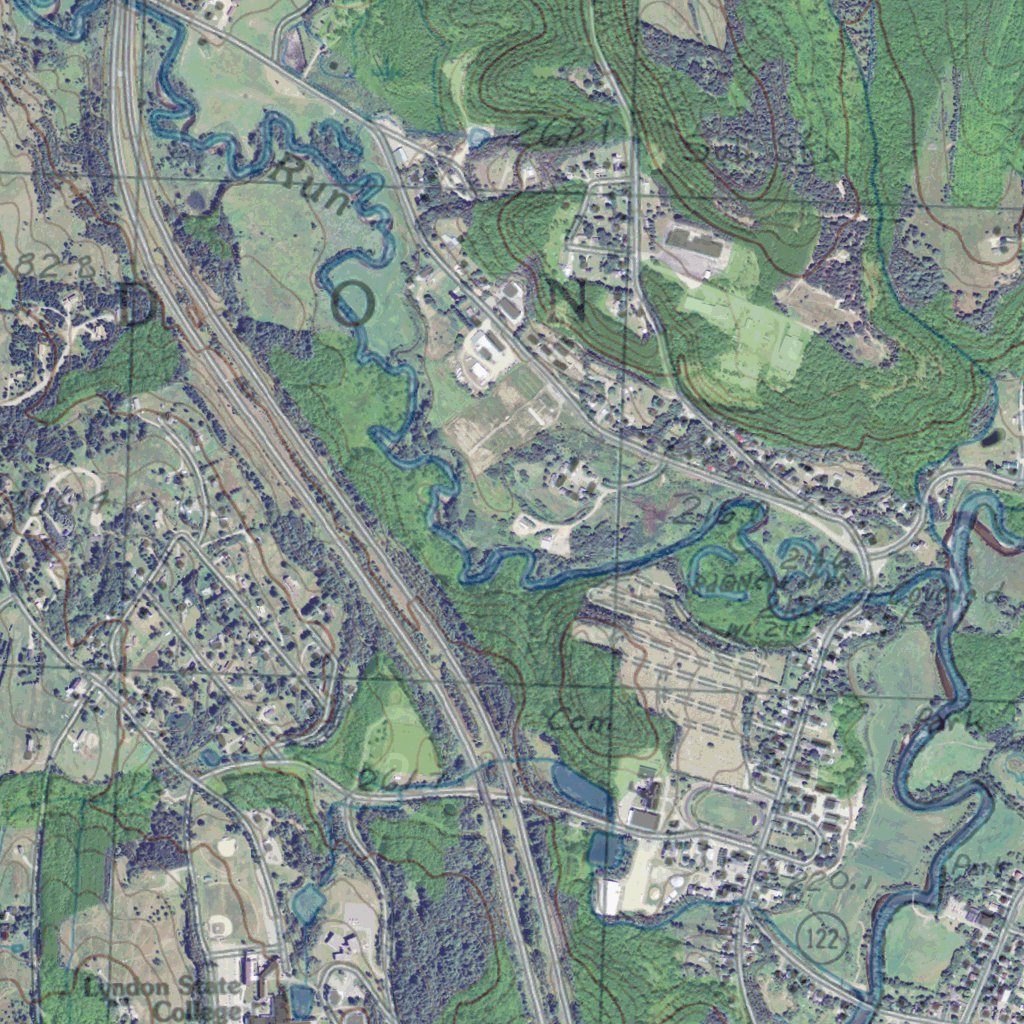 VT-Lyndonville: GeoChange 1980-2012 Map by Western Michigan University ...