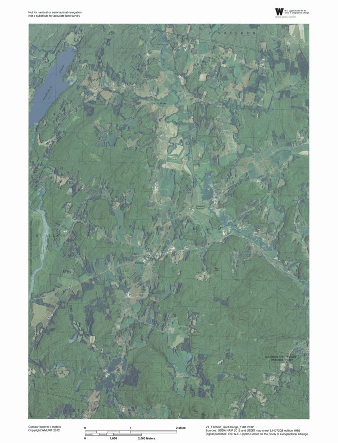 VT-Fairfield: GeoChange 1981-2012 Map by Western Michigan University ...