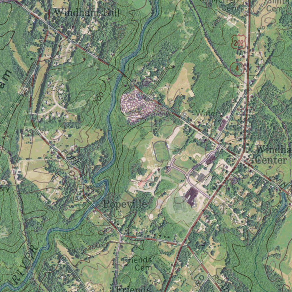 ME-North Windham: GeoChange 1943-2012 Map by Western Michigan ...