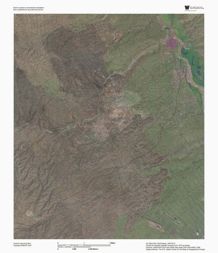 AZ-Mammoth: GeoChange 1945-2010 Map by Western Michigan University ...