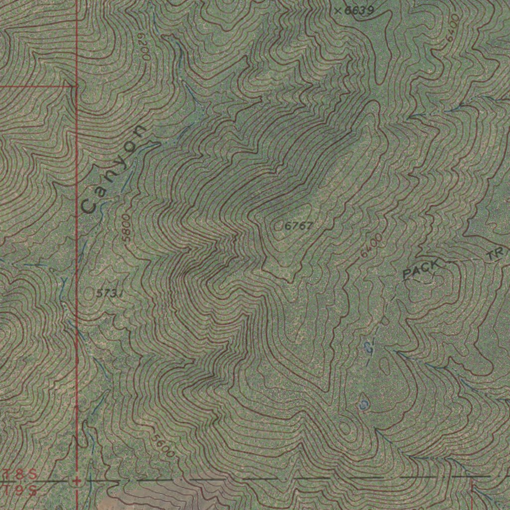 AZ-Blue Jay Peak: GeoChange 1971-2010 Map by Western Michigan ...