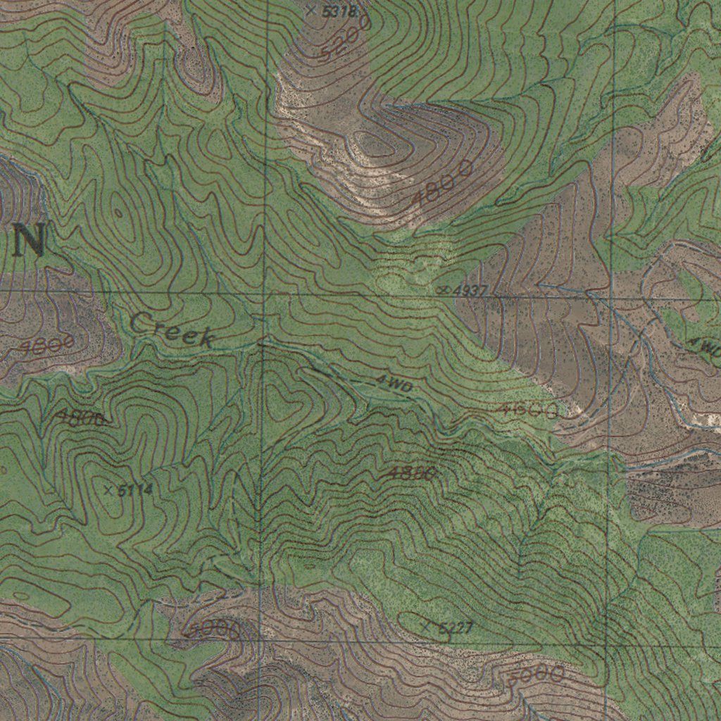 AZ-Elevator Mountain: GeoChange 1984-2010 Map by Western Michigan ...