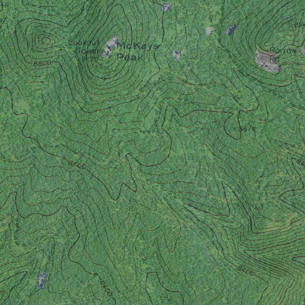 AZ-Hawley Lake West: GeoChange 1966-2010 Map by Western Michigan ...