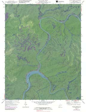 Hawks Nest State Park, WV (Bundle) Map by Western Michigan University ...