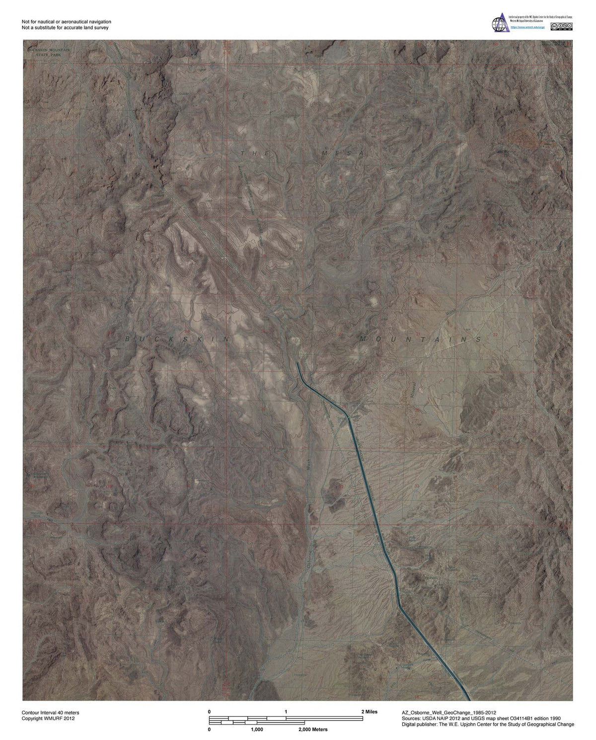 Buckskin Mountain State Park, Arizona (Bundle) Map by Western Michigan ...