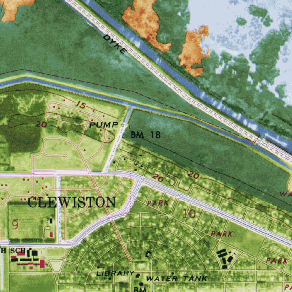 FL-CLEWISTON NORTH: ORTHOPHOTOMAP 1971 Map by Western Michigan ...