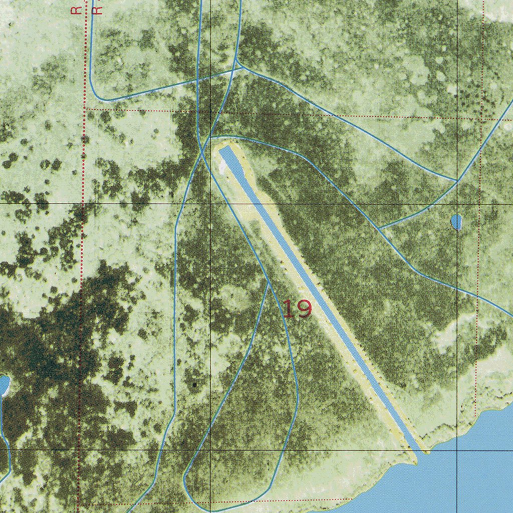 LA-LATANIA LAKE: ORTHOPHOTOMAP 1980 Map by Western Michigan University ...