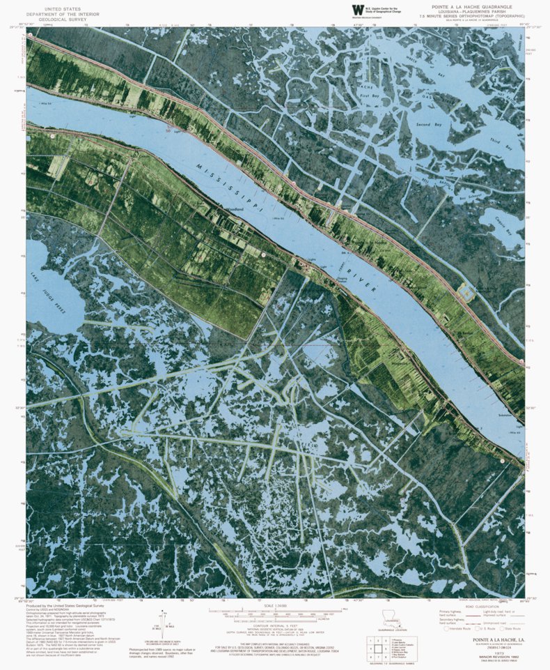 LA-POINTE A LA HACHE: ORTHOPHOTOMAP 1973 Map by Western Michigan ...