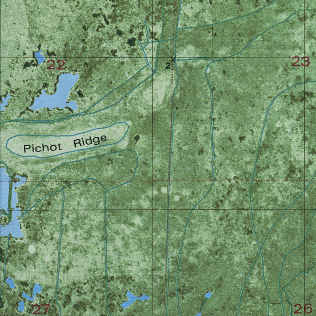 LA-SWEET LAKE: ORTHOPHOTOMAP 1982 Map by Western Michigan University ...