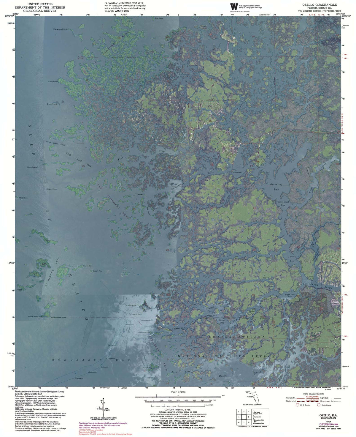 Crystal River Preserve State Park, Florida (Bundle) Map by Western ...