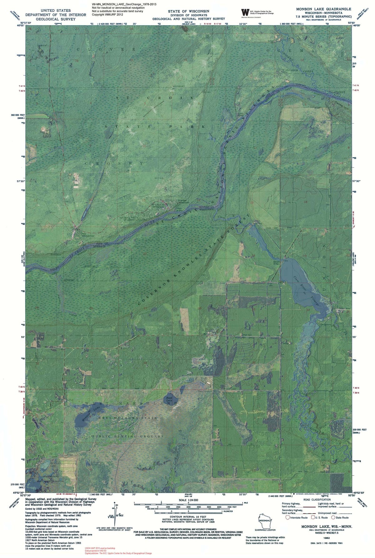 St Croix State Park, Wisconsin (Bundle) Map by Western Michigan ...