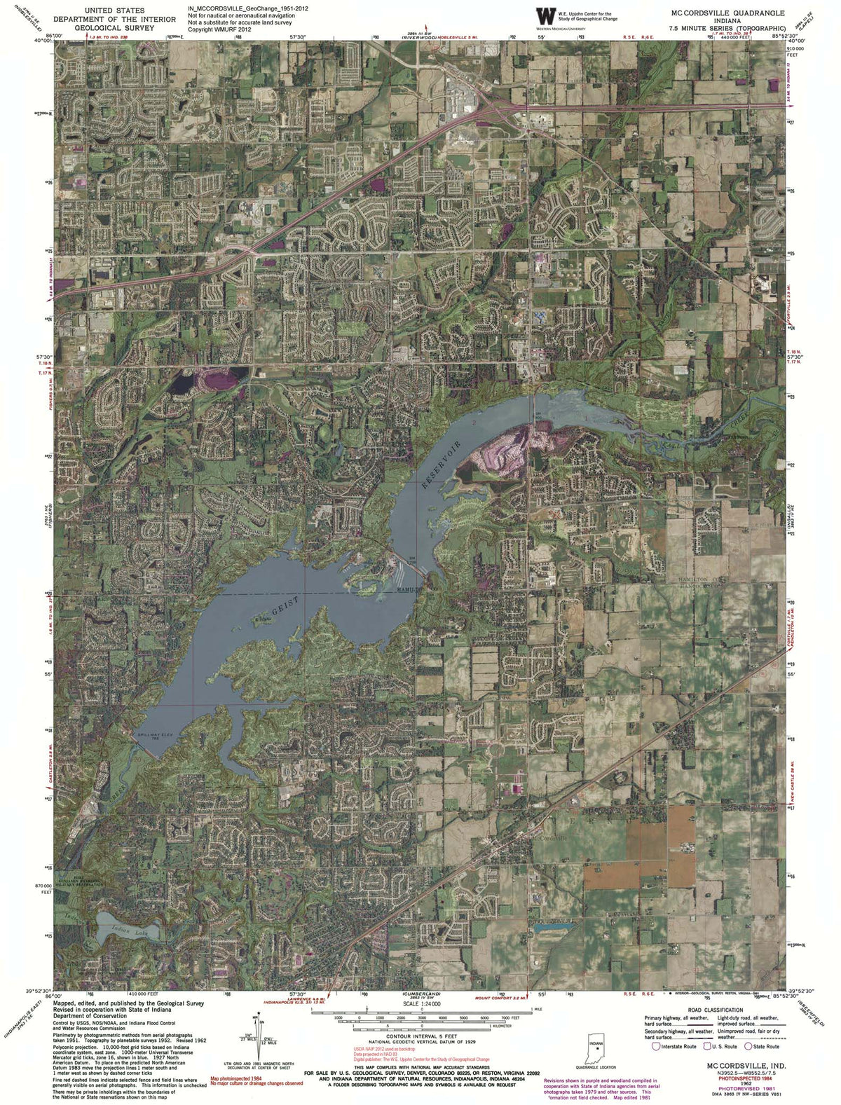 Fort Harrison State Park, Indiana (Bundle) Map by Western Michigan ...