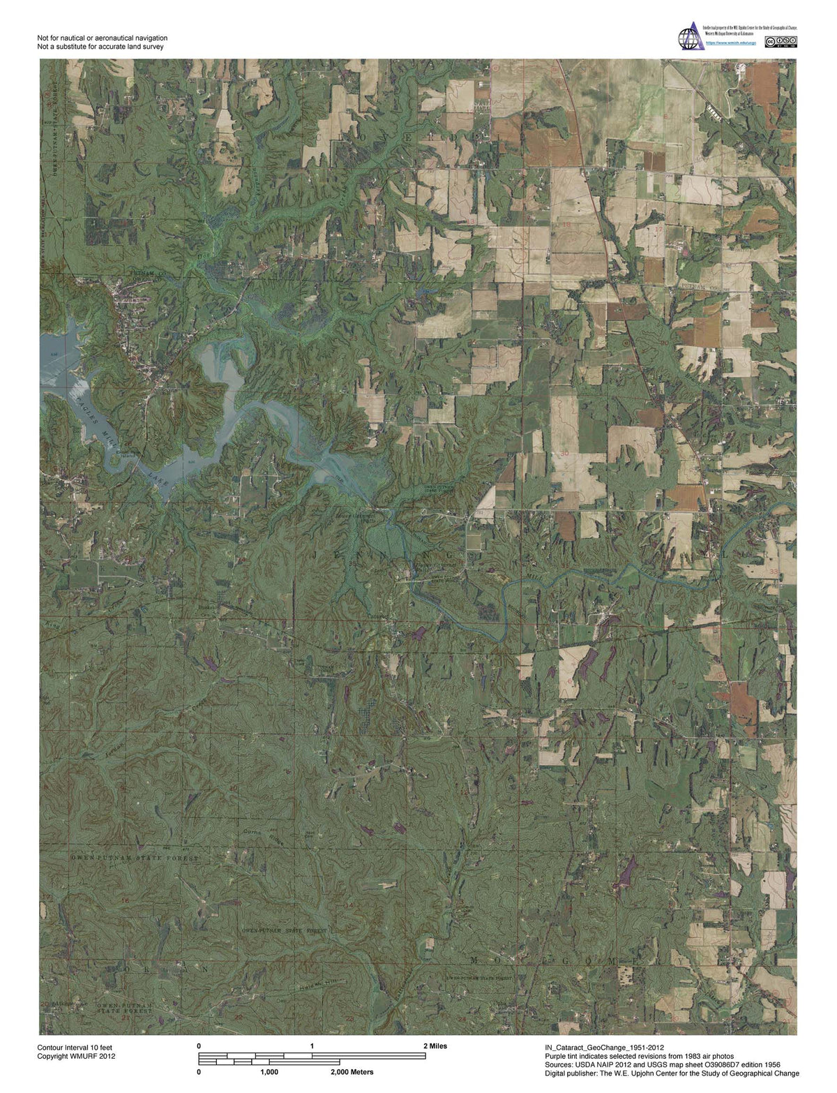 Richard Lieber State Park, Indiana (Bundle) Map by Western Michigan ...