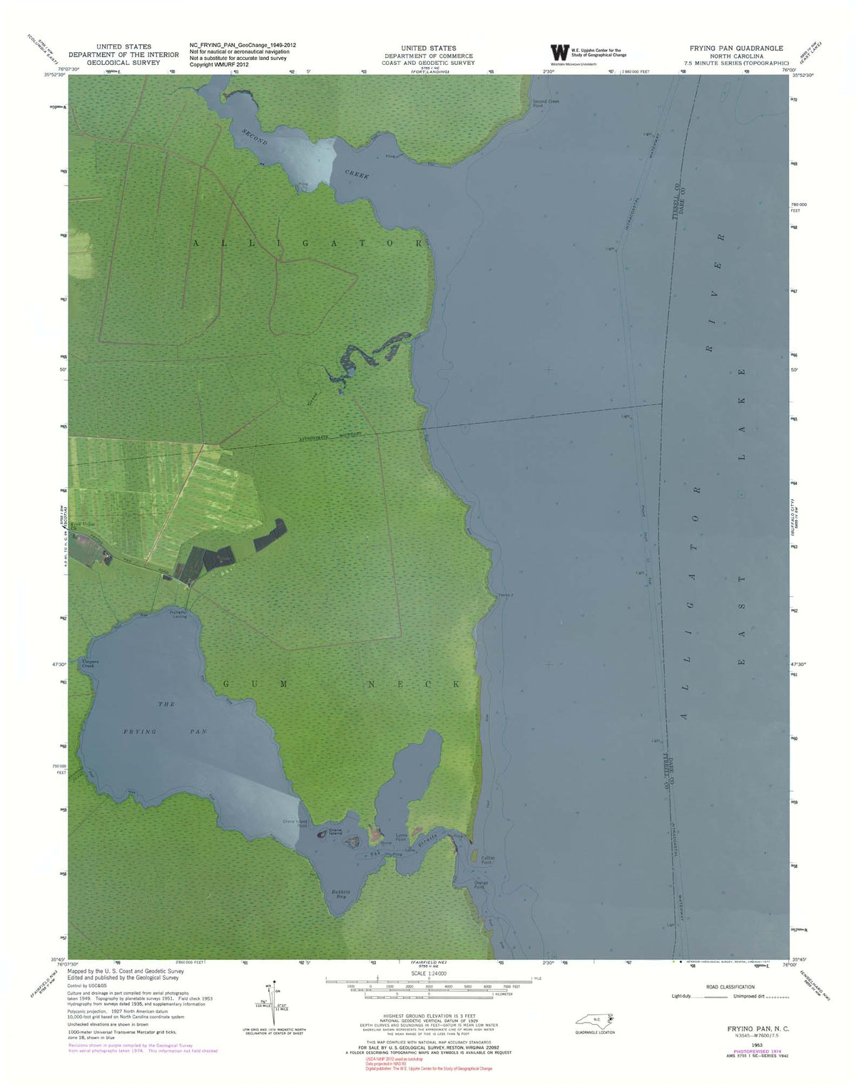 Alligator River Game Land, North Carolina (Bundle) Map by Western ...