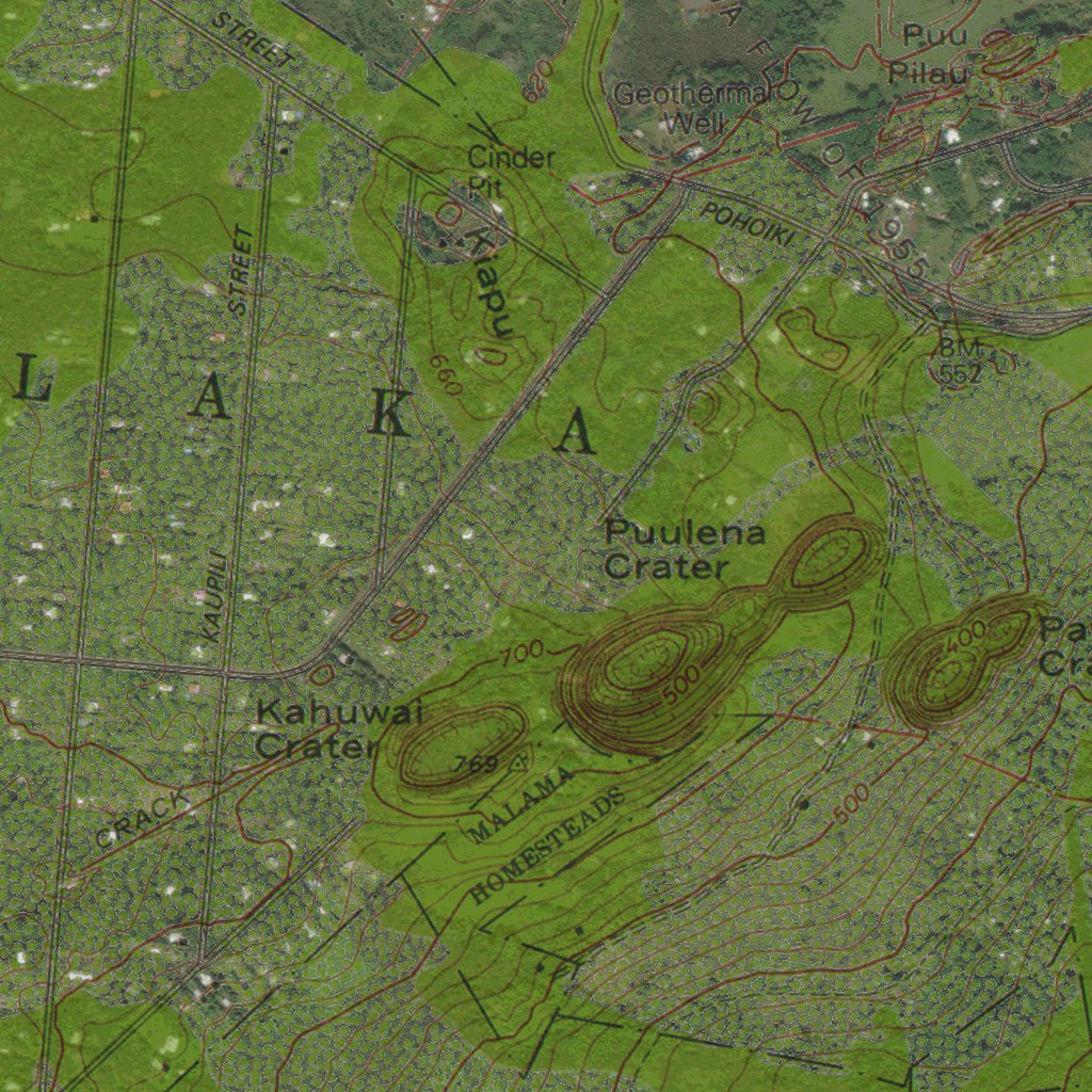 HI-PAHOA SOUTH: GeoChange 1961-2016 Map by Western Michigan University ...