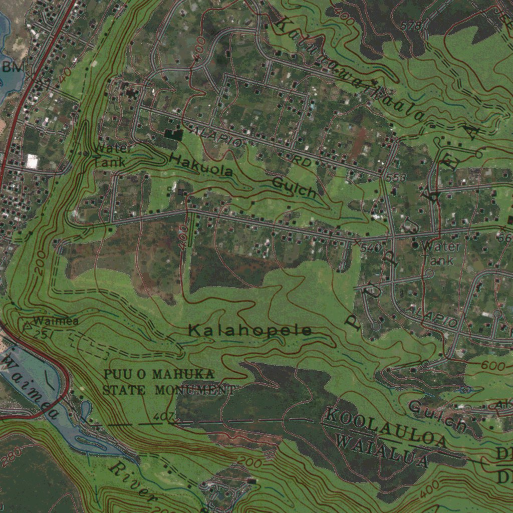 HI-WAIMEA: GeoChange 1951-2015 Map by Western Michigan University ...