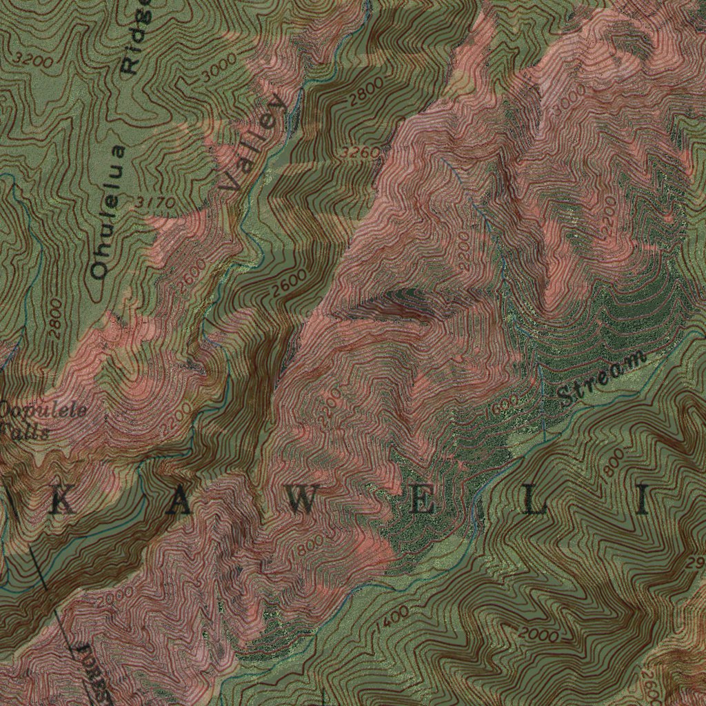 HI-WAIMEA CANYON: GeoChange 1959-2014 Map by Western Michigan ...