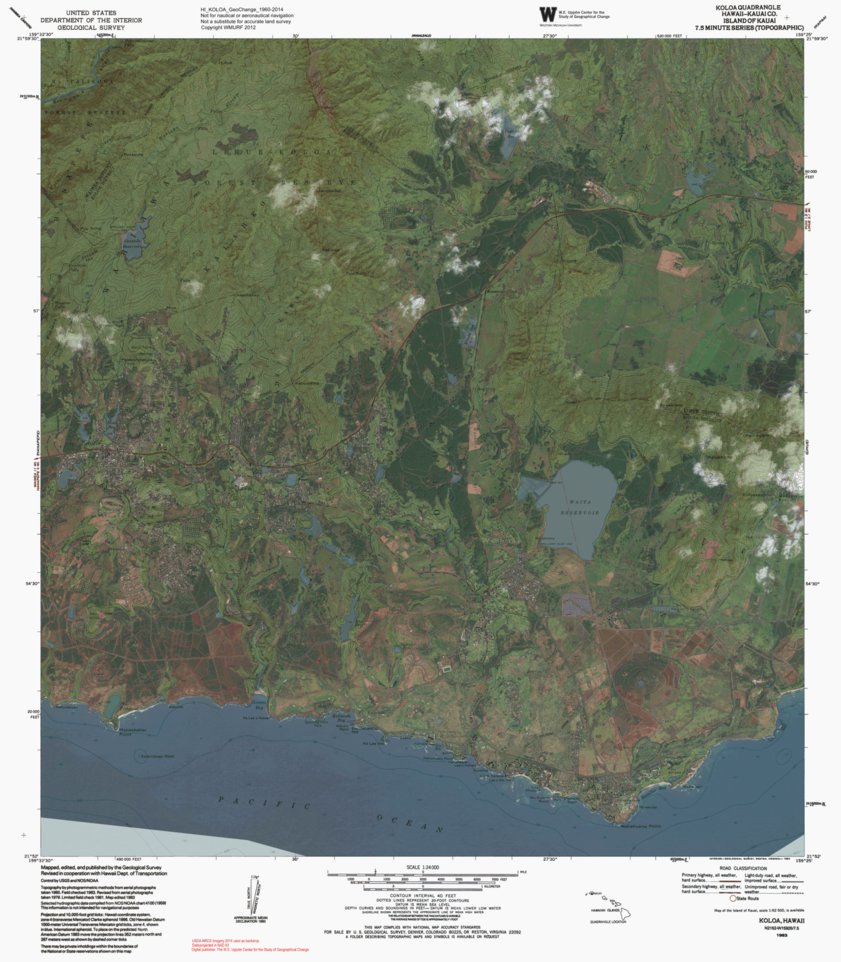 HI-KOLOA: GeoChange 1960-2014 Map by Western Michigan University ...