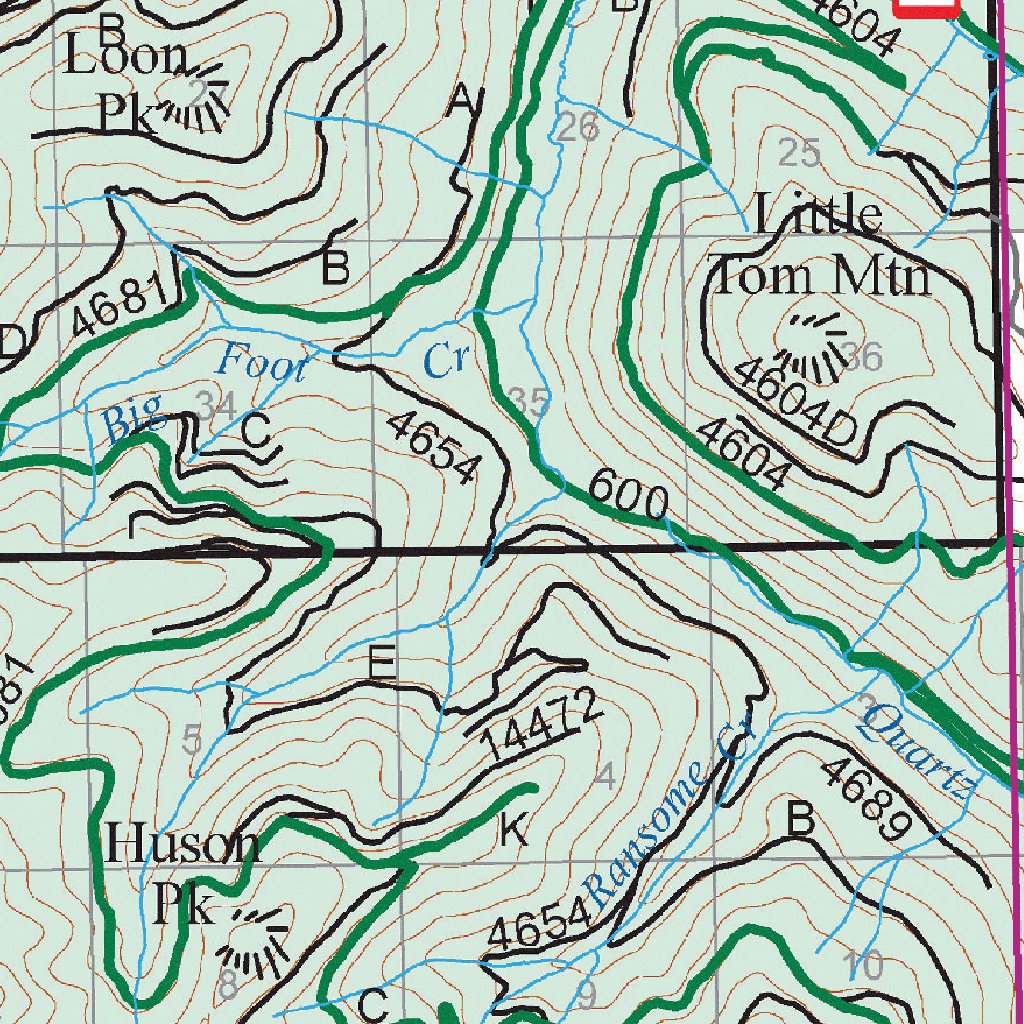 Kootenai NF District Map Libby North 2011 by US Forest Service R1 ...