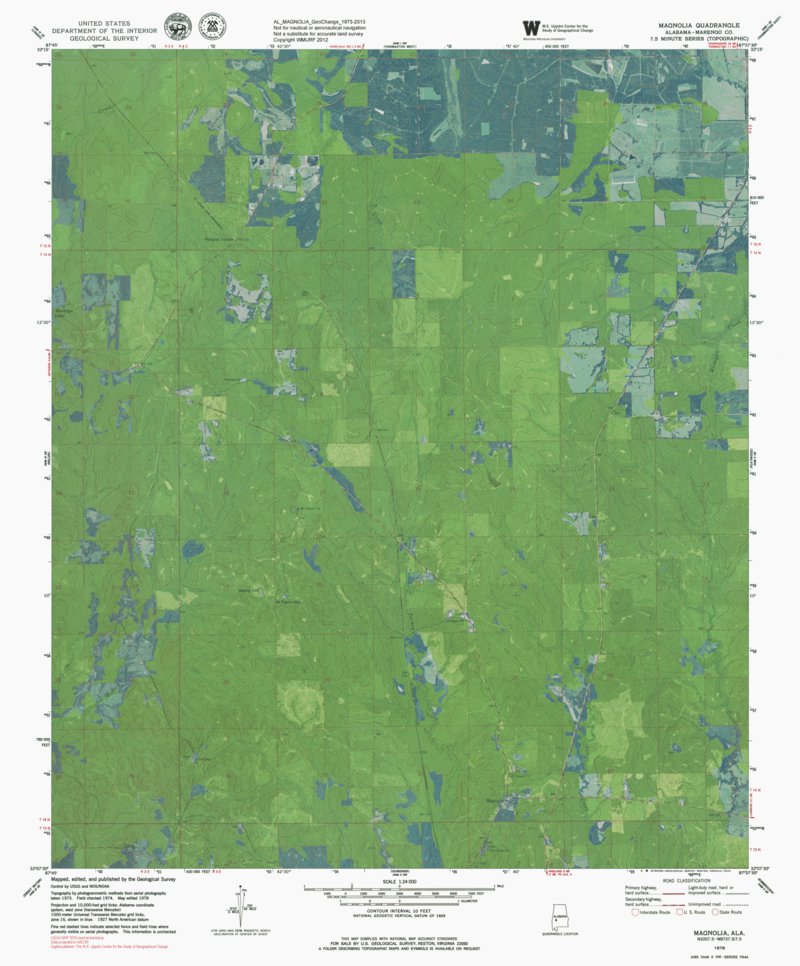 AL-MAGNOLIA: GeoChange 1973-2013 Map by Western Michigan University ...