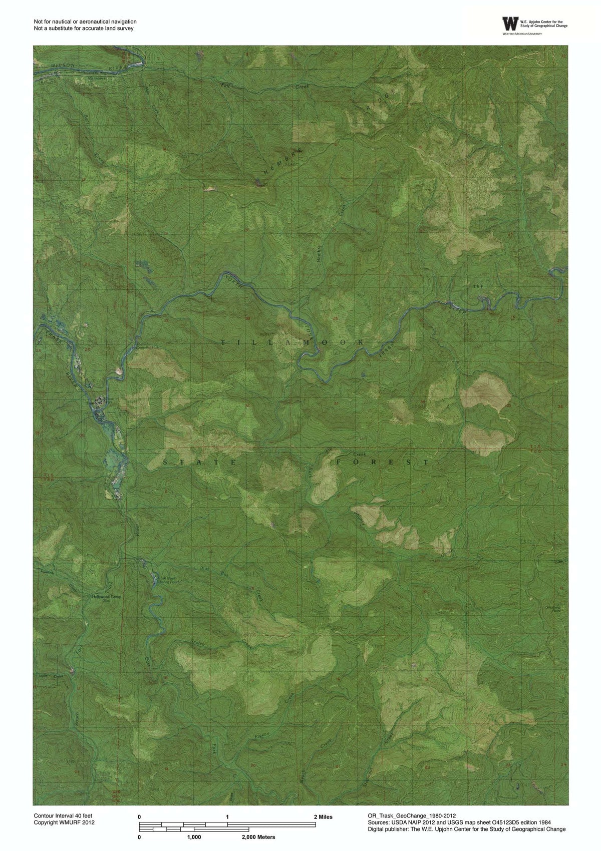 Tillamook State Forest, Oregon (Bundle) Map by Western Michigan ...